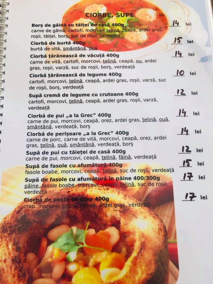 Menu at Casa Alba, Mangalia