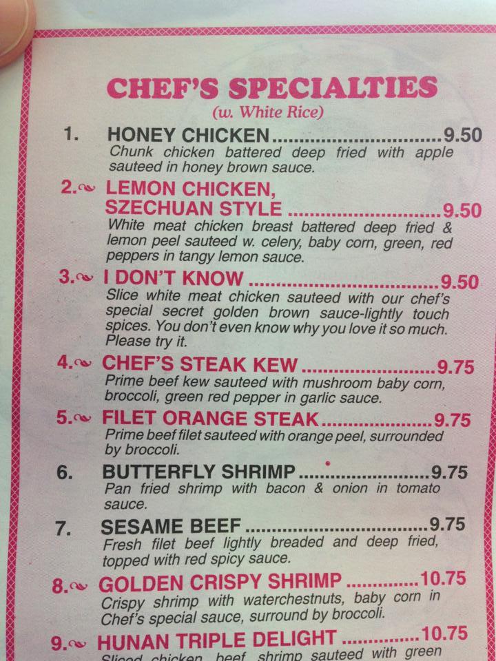 Menu at NY Chinese Restaurant, Clermont, 240 Citrus Tower Blvd