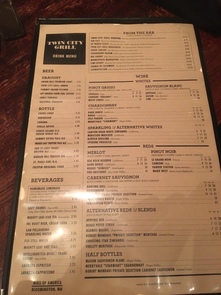 Menu at Twin City Grill desserts, Bloomington, 130 North Garden 1ST FLOOR