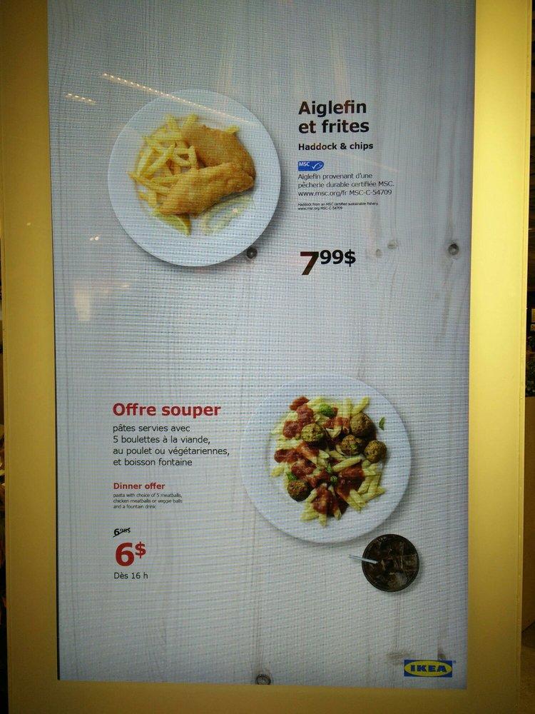 Menu at IKEA Montreal - Restaurant, Montréal