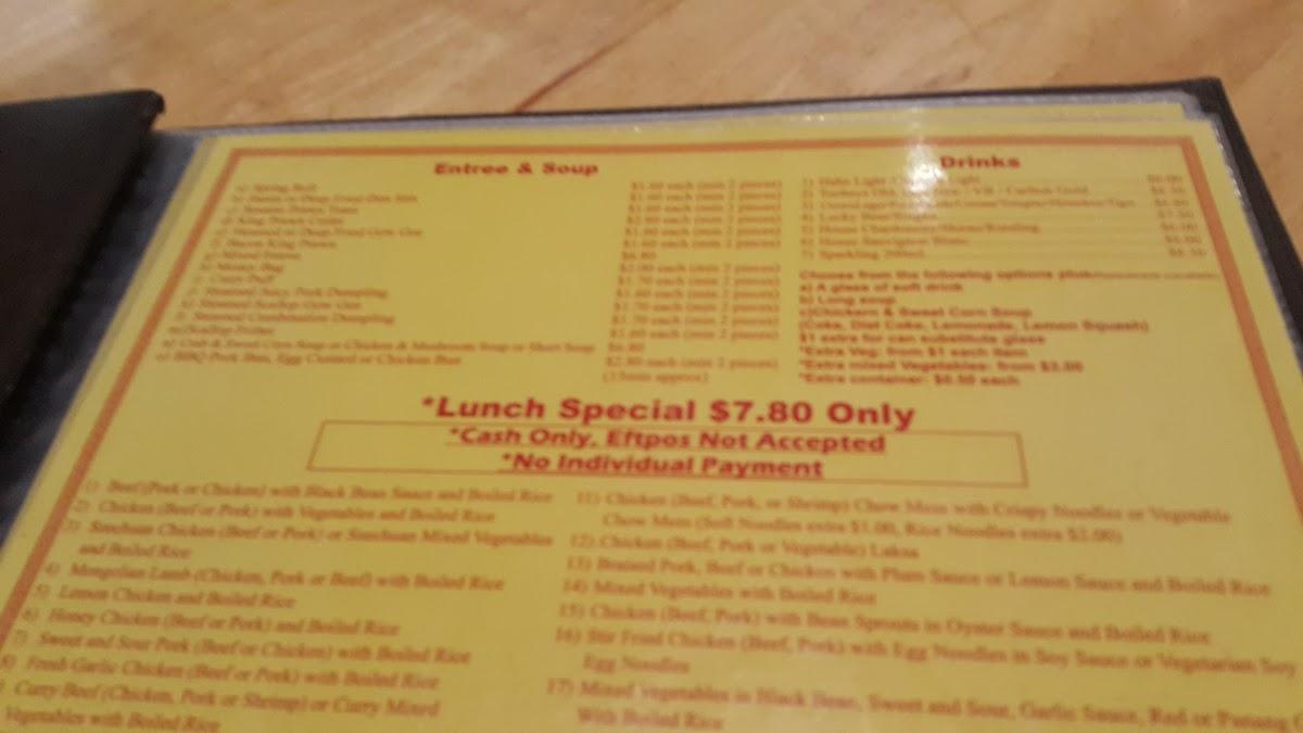 Menu at New Golden Emperor Thai and Chinese Restaurant, Kirrawee