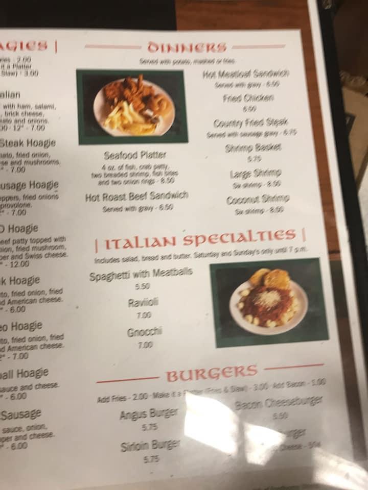 Menu at Patrick's Pub, Apollo, 205 1st St