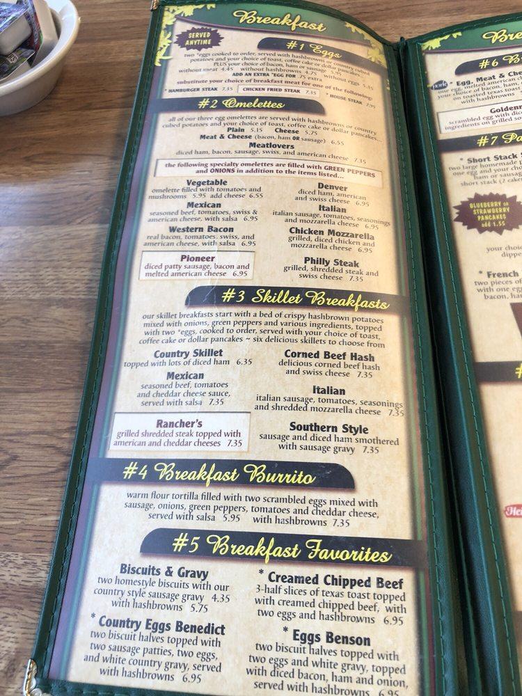 Menu at Goldenrod Cafe, Hastings, E South St