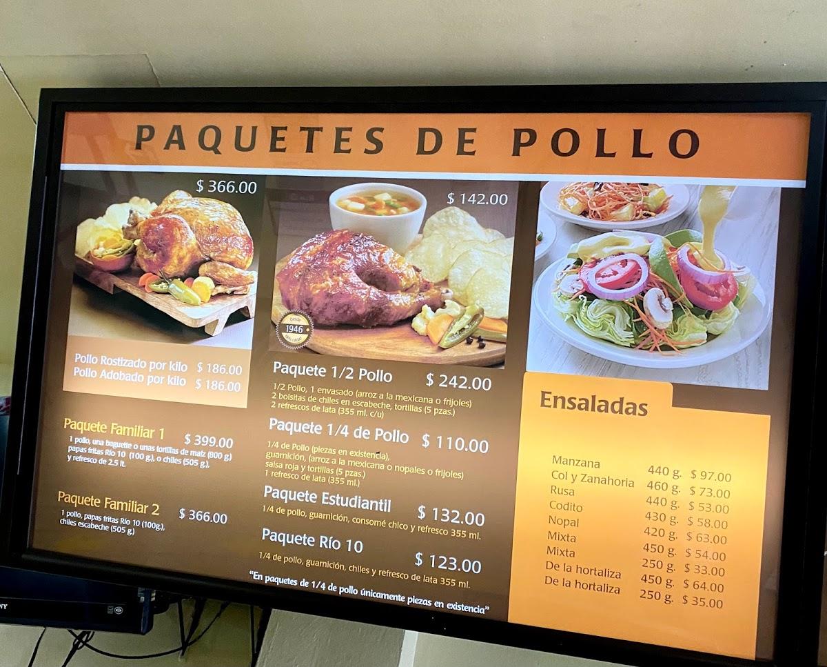 Carta del restaurante Pollos Río 10 San Jerónimo, Ciudad del México ...