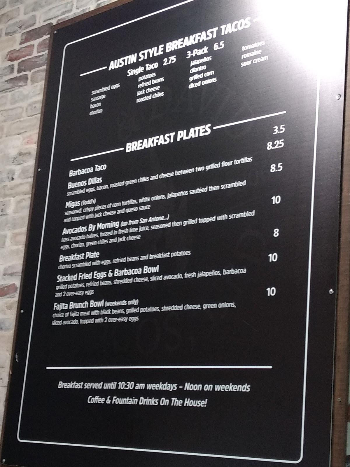 Menu at Chiloso Mexican Bistro restaurant, Southlake