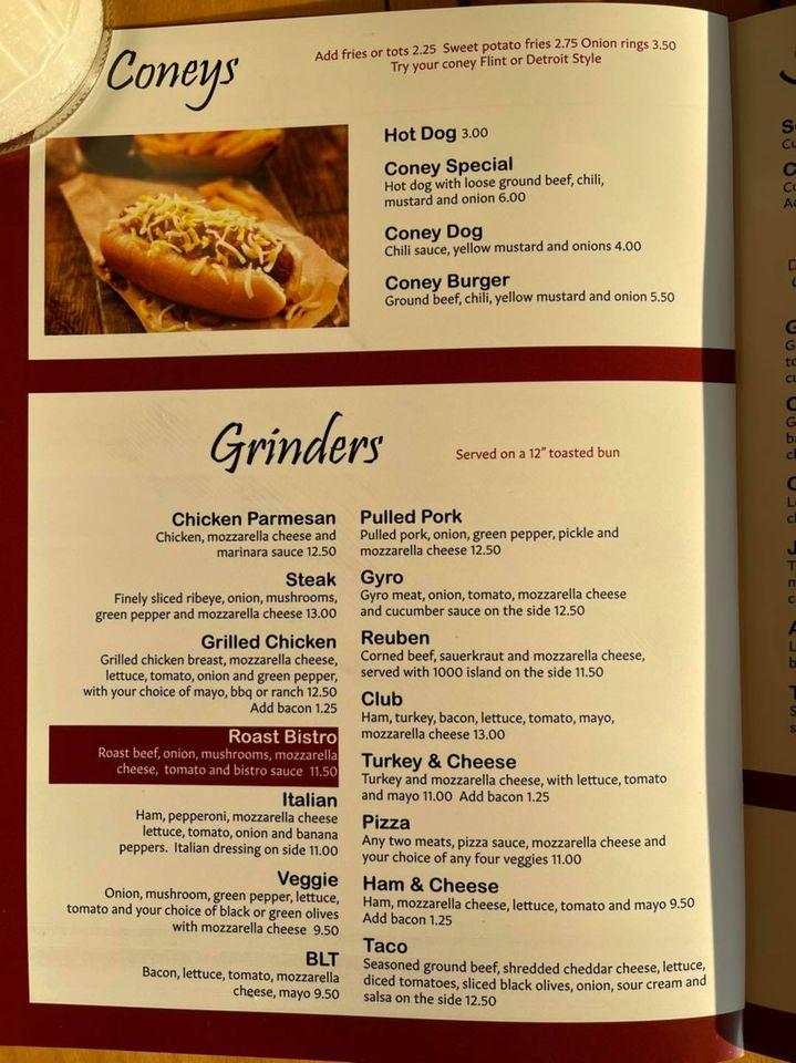 Menu at Deerfield Inn Restaurant & Catering, Deerfield Township