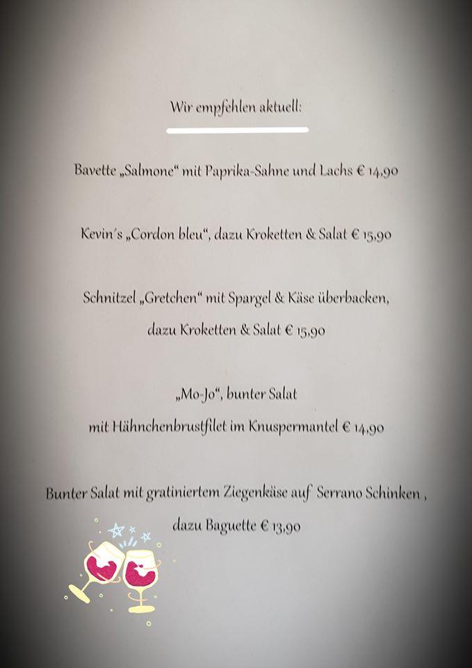 Speisekarte von Gretchen's Restaurant, Grevenbroich