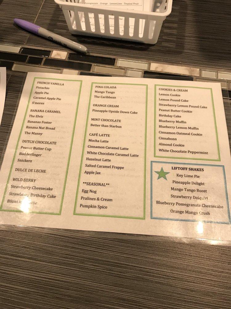 Menu at Impact Nutrition pub & bar, Wilmington