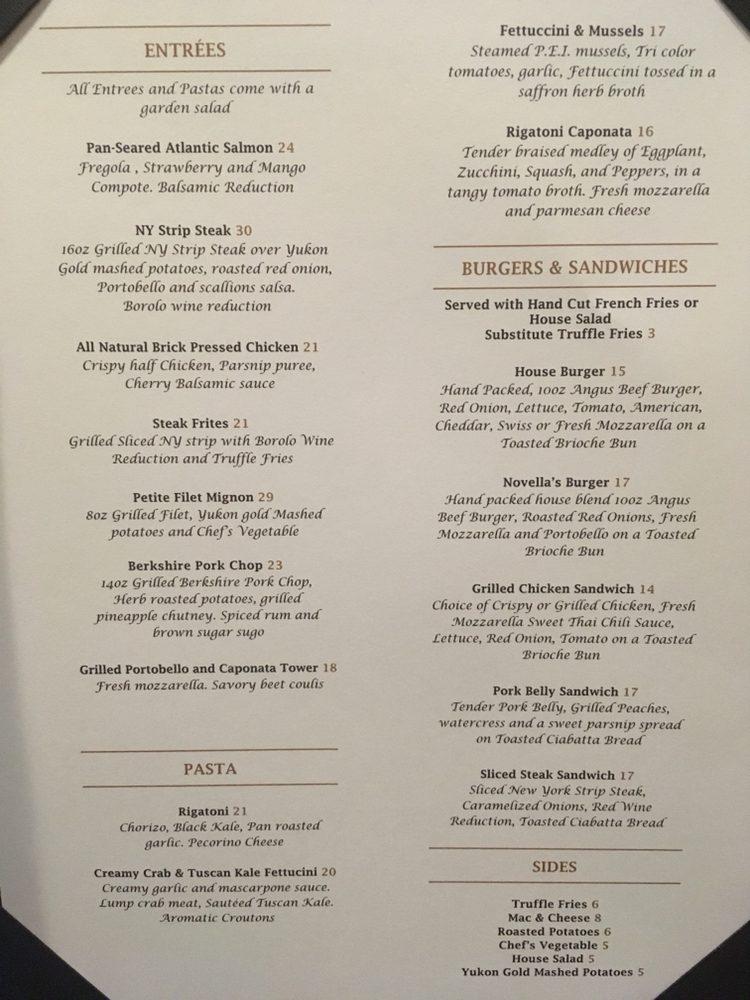 Menu at The Grille pub & bar, New Paltz