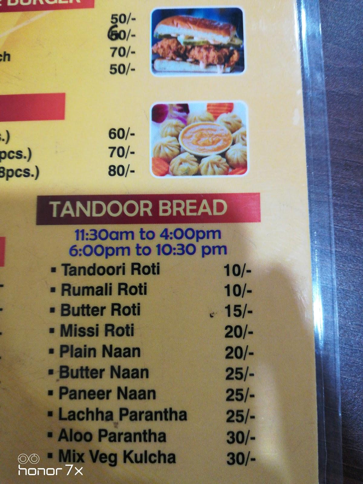 Menu at Payal Food Place, New Delhi