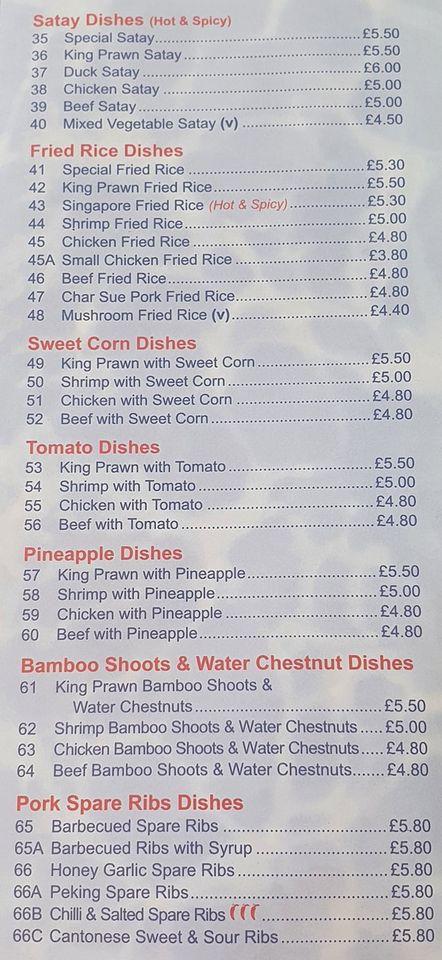 Menu at GOLDEN PHOENIX CHINESE TAKEAWAY (CLEETHORPES) fast food ...