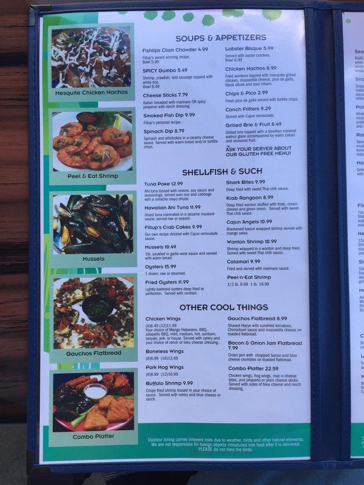 Menu at Fishlips Waterfront Bar & Grill, Cape Canaveral