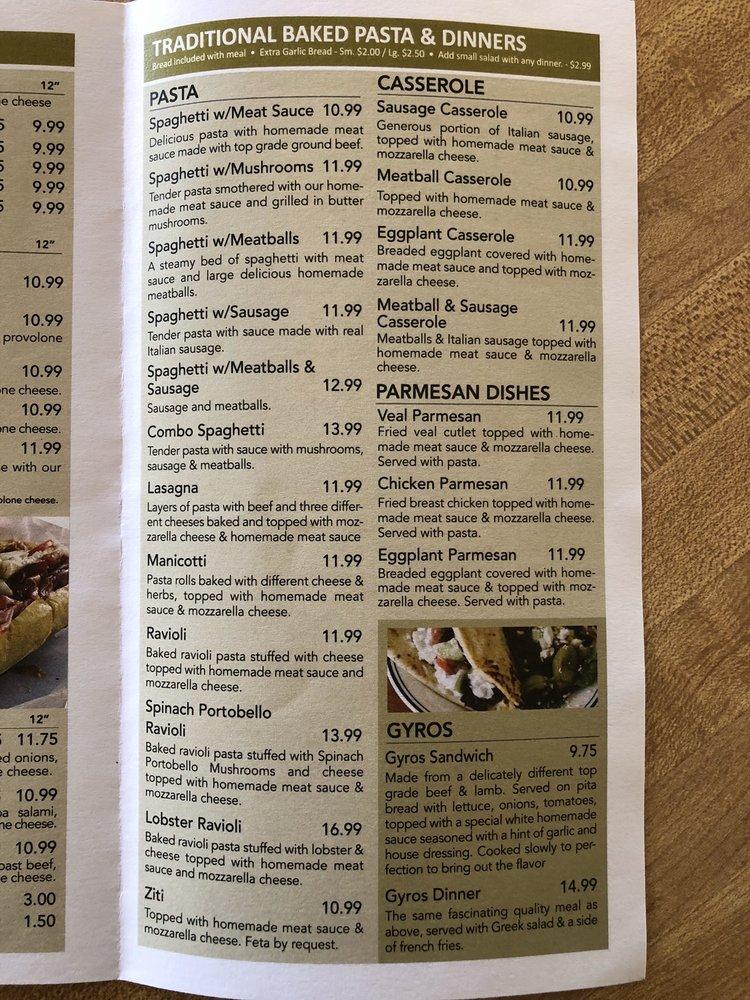 Menu at Georgio's II Famous Pizza pizzeria, Sumter, 344 Pinewood Rd