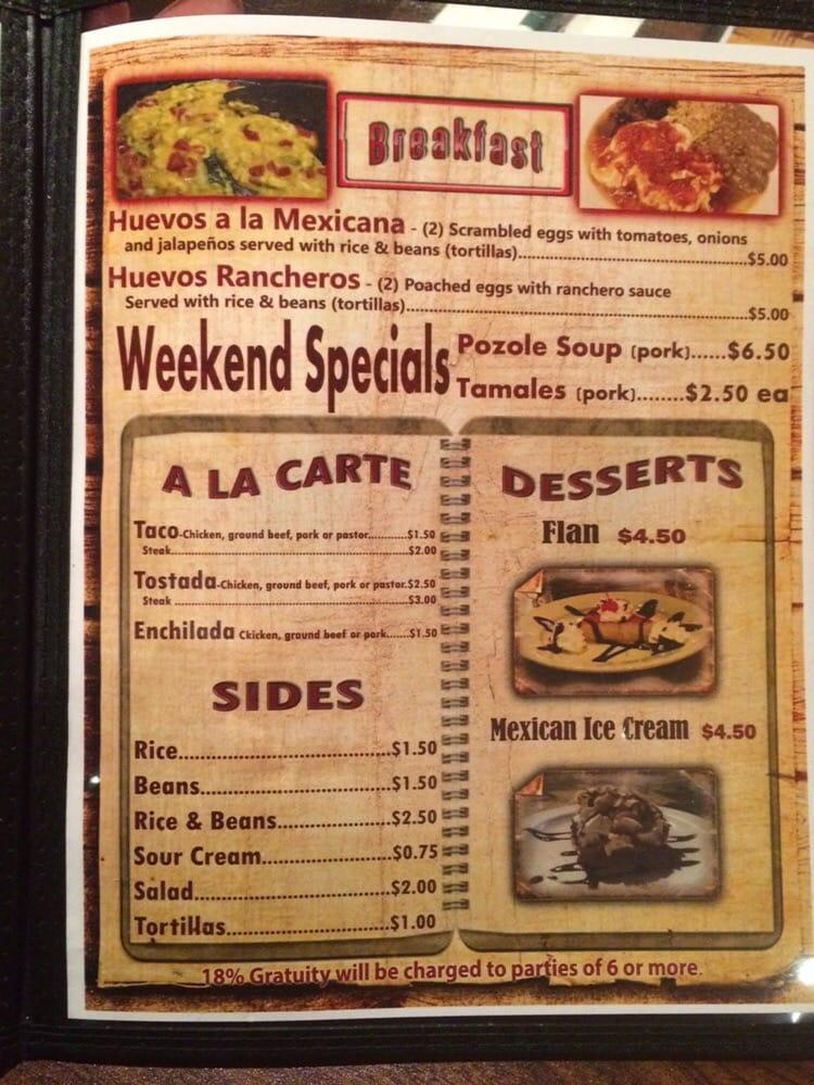 Menu at La Casa de Alberto pub & bar, Milwaukee