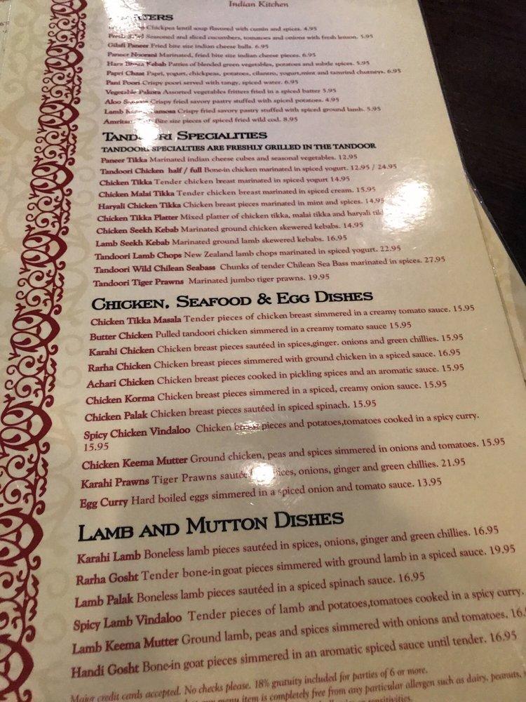 Menu at Dilliwala Indian Kitchen restaurant, Diamond Bar