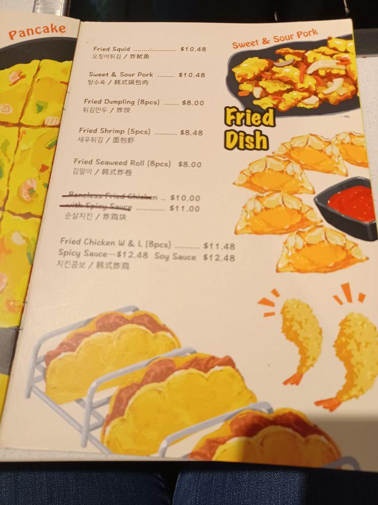 Carta del restaurante Big Rice Korean Cuisine, Walnut