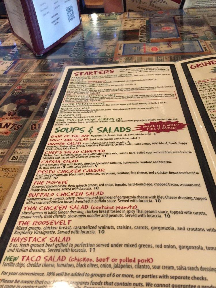 Menu at Capone's Pub & Grill, Post Falls, 315 S Ross Point Rd