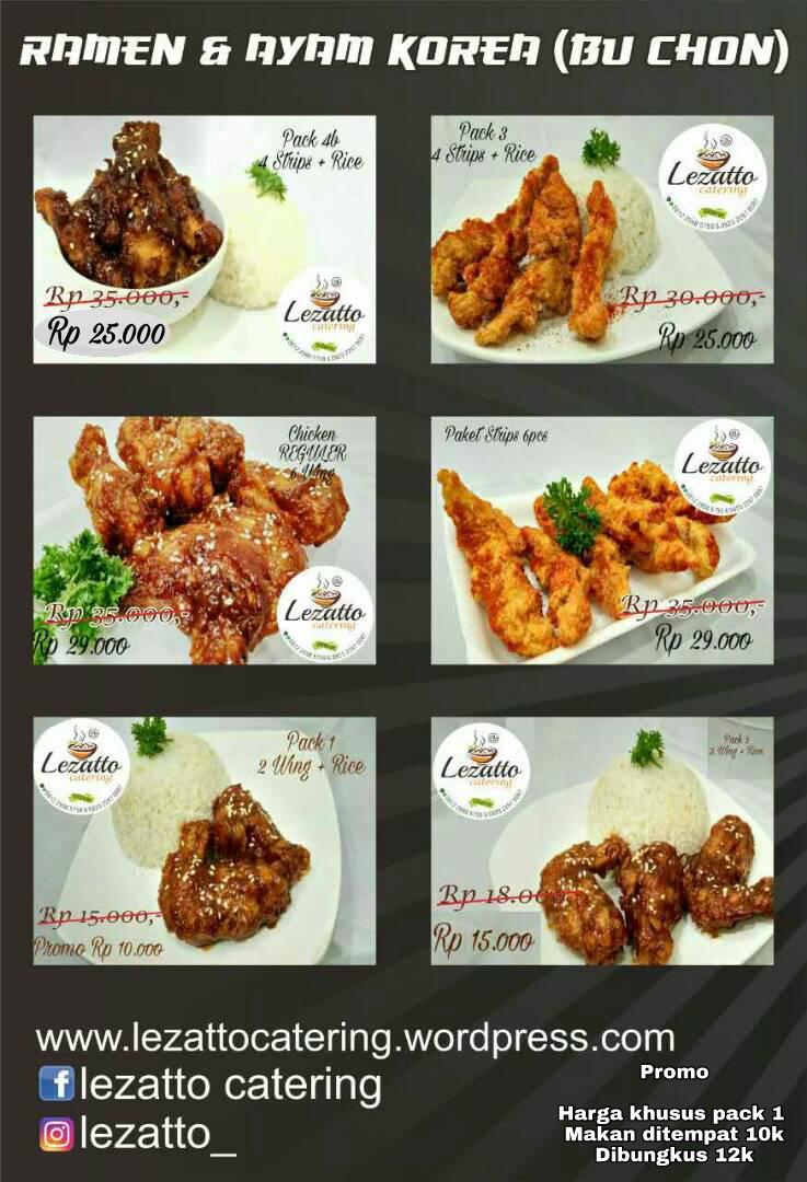 Menu at Lezatto Ramen & Buchon restaurant, Muntilan