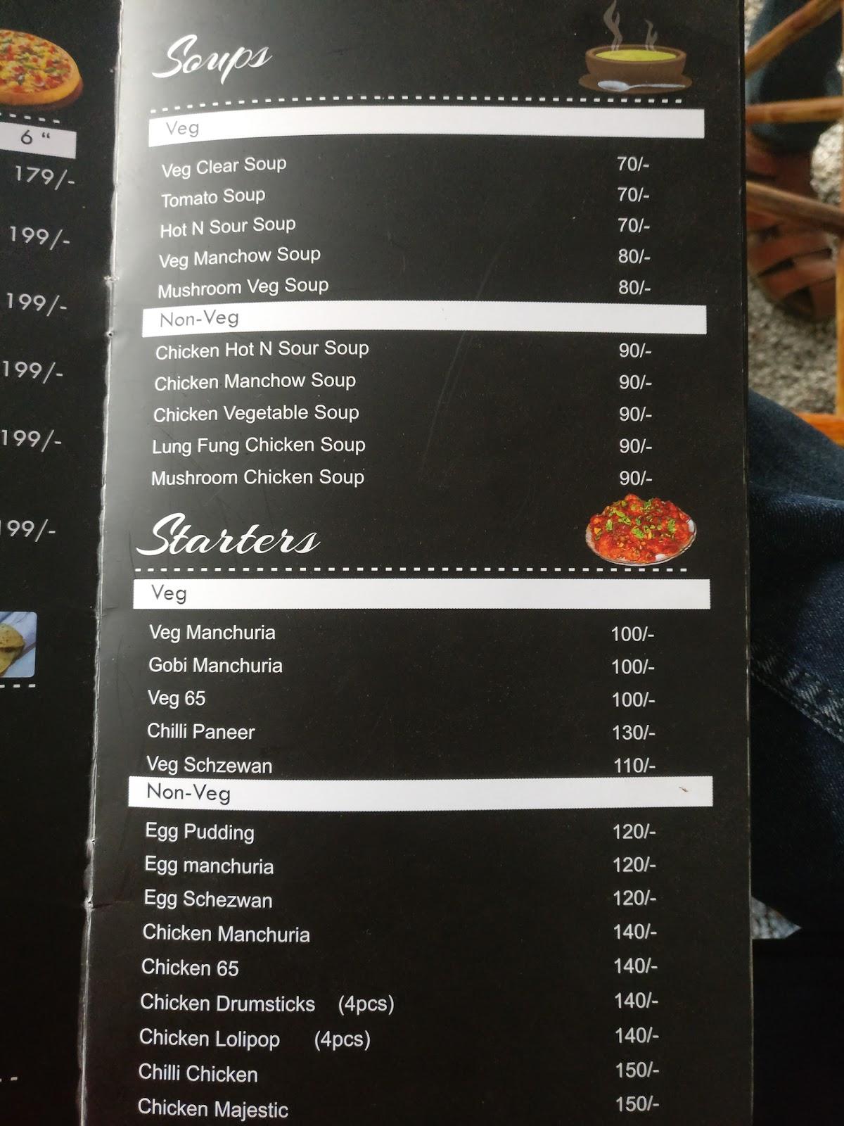Menu at The Avenue Food Court, Hyderabad