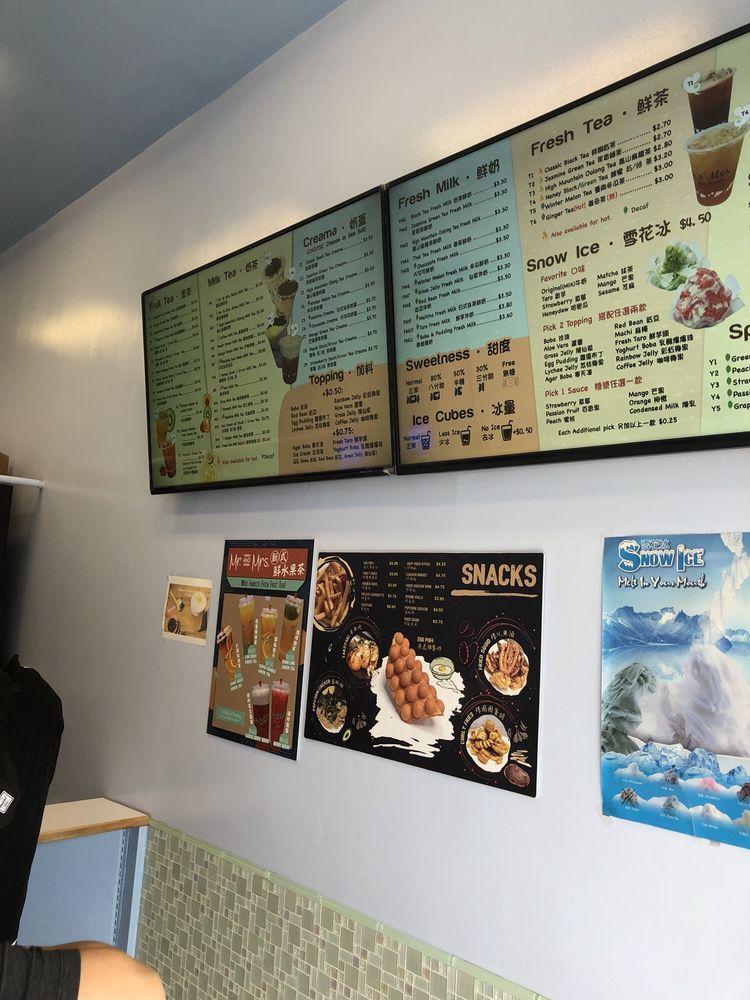 Menu at Mr & Mrs Tea House desserts, San Francisco