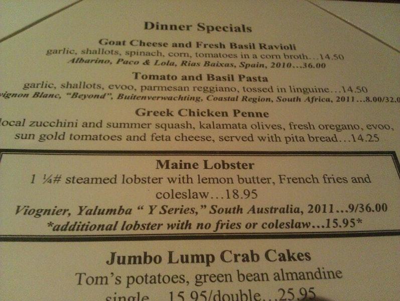 Menu at Clyde's at Mark Center pub & bar, Alexandria