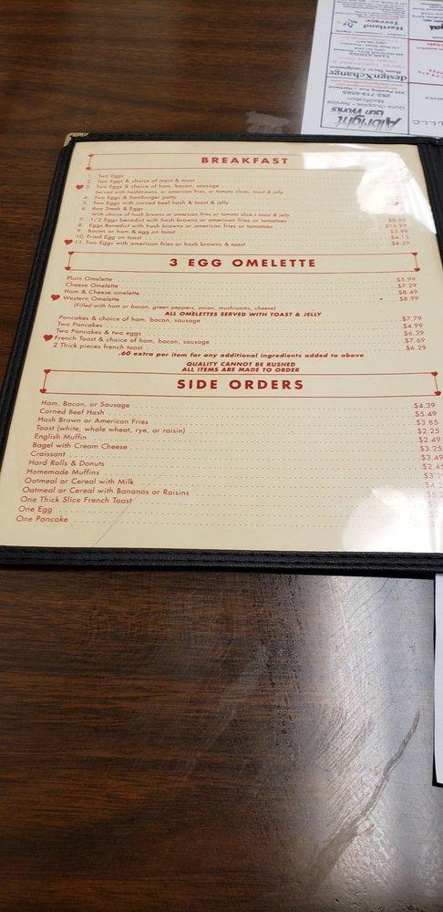 Menu at HB Cafe, Hartland, 600 Hartbrook Dr