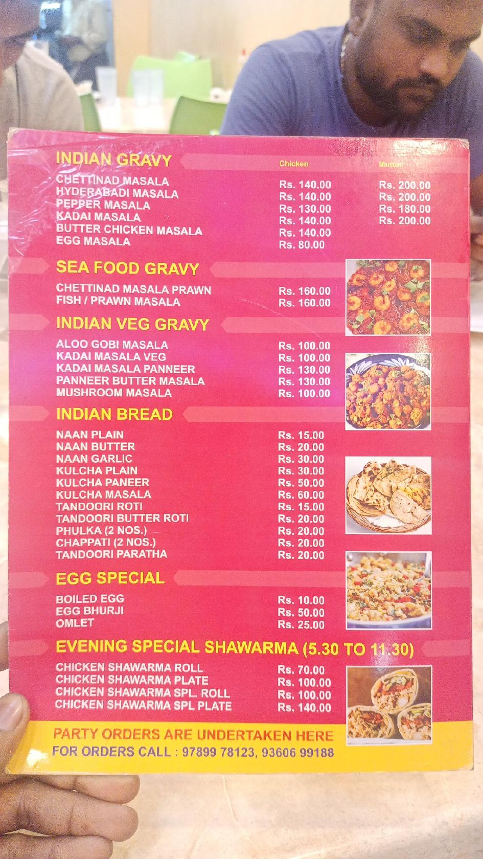 Menu at RAHATH BIRIYANI, Chennai, 44