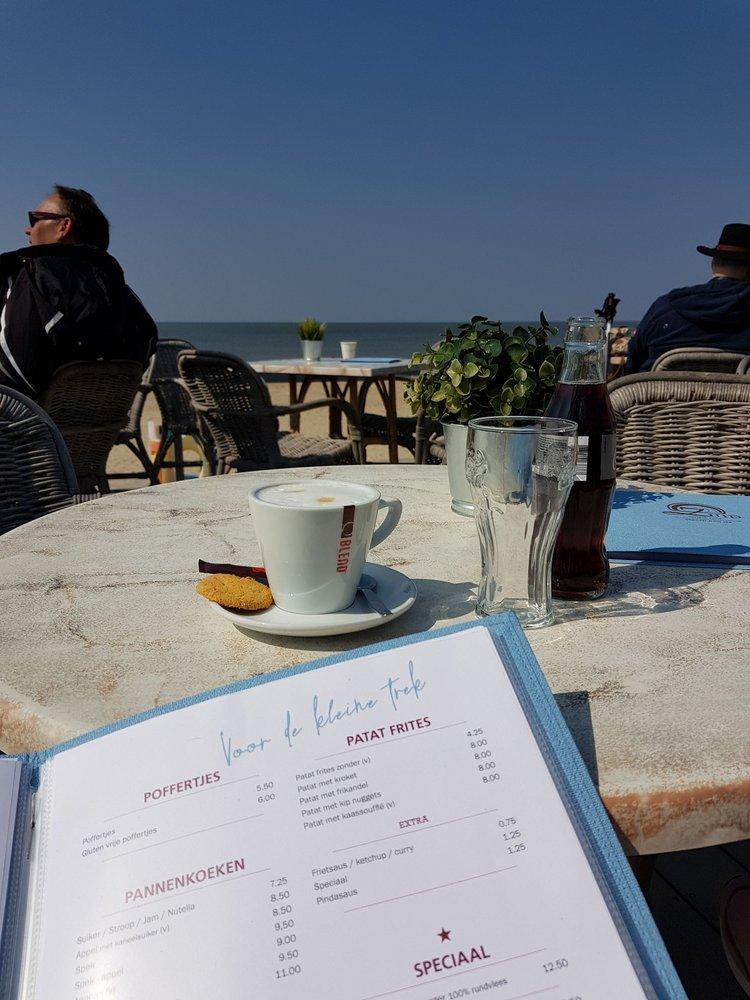 Menu at Zuid Beach Pavillion, Bergen aan Zee, Strand