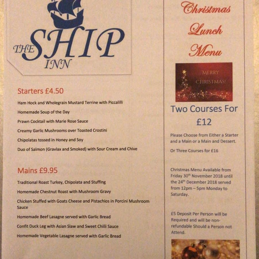 Menu at The Ship pub & bar, Newport