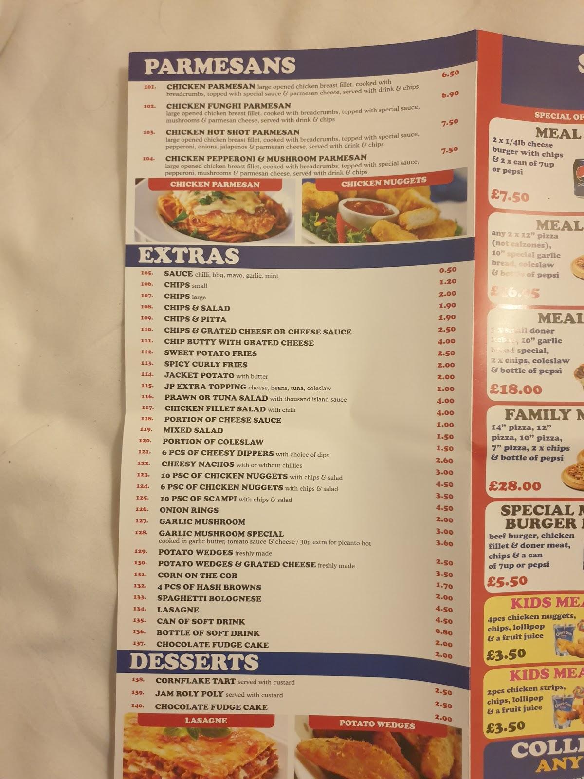 Menu at Maltby Express pizzeria, Maltby, 48 High St