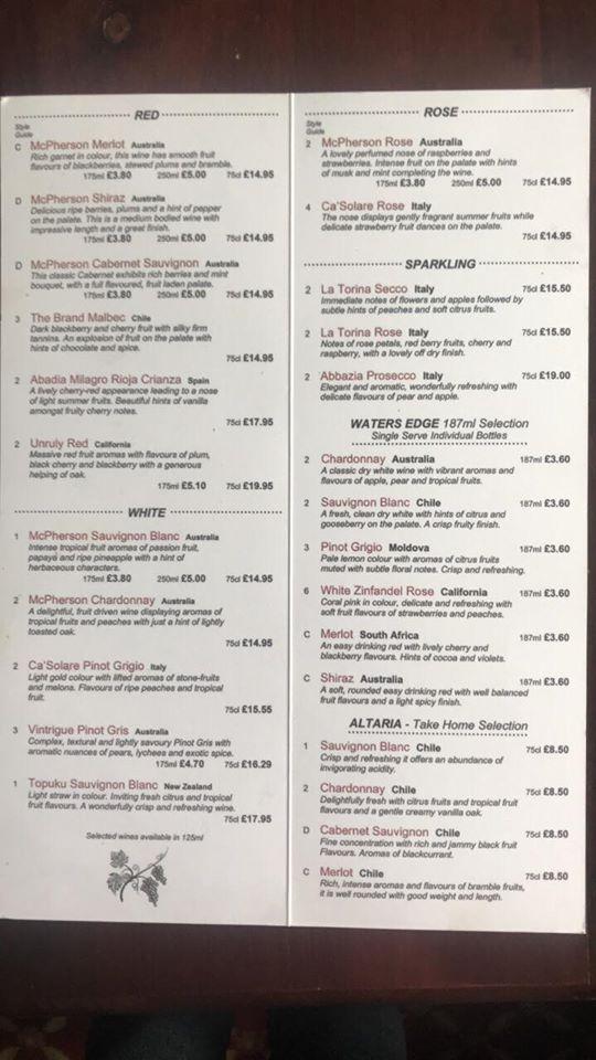 Menu at The Swinburne Arms pub & bar, Stamfordham