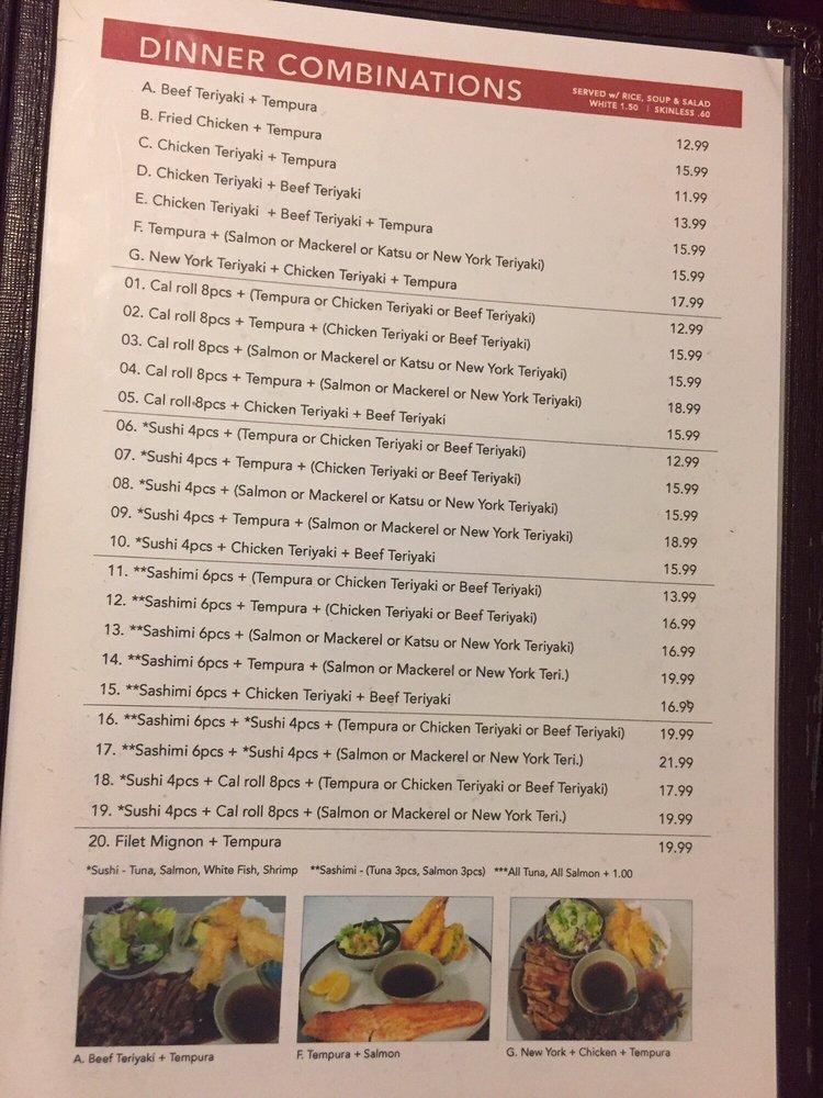Menu at Tokyo Lobby Restaurant, Hacienda Heights