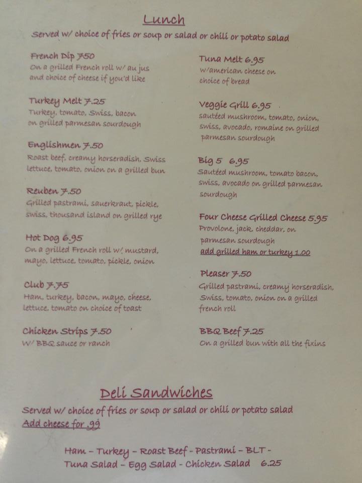 Menu at Mel Dog's Cafe, Elk Grove