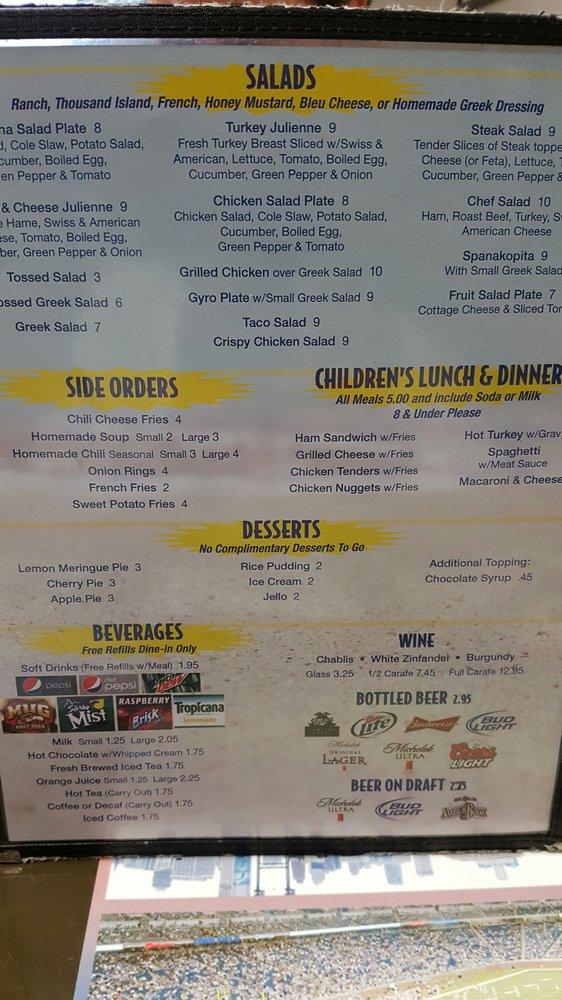 Menu at Peter's Restaurant, Port Charlotte