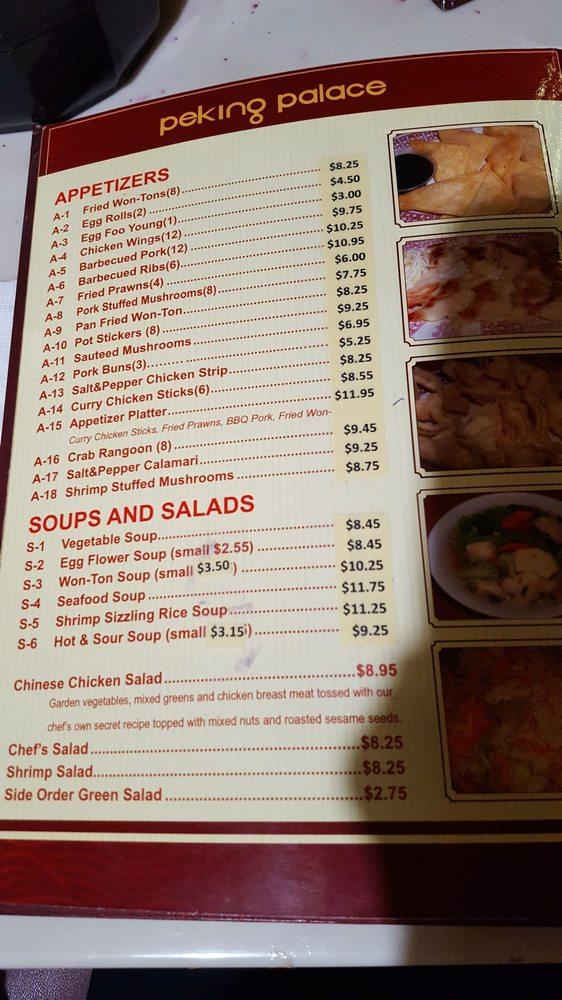 Menu at Peking Palace Restaurant, Spokane Valley