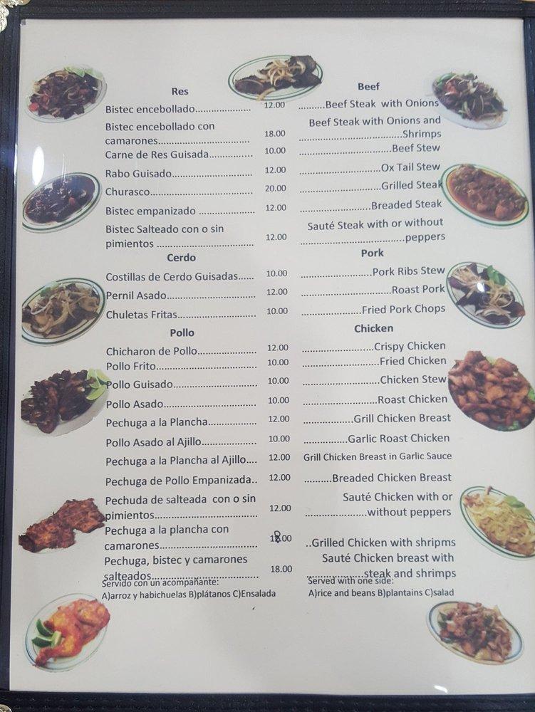 Menu at Ambar Restaurant, Sleepy Hollow