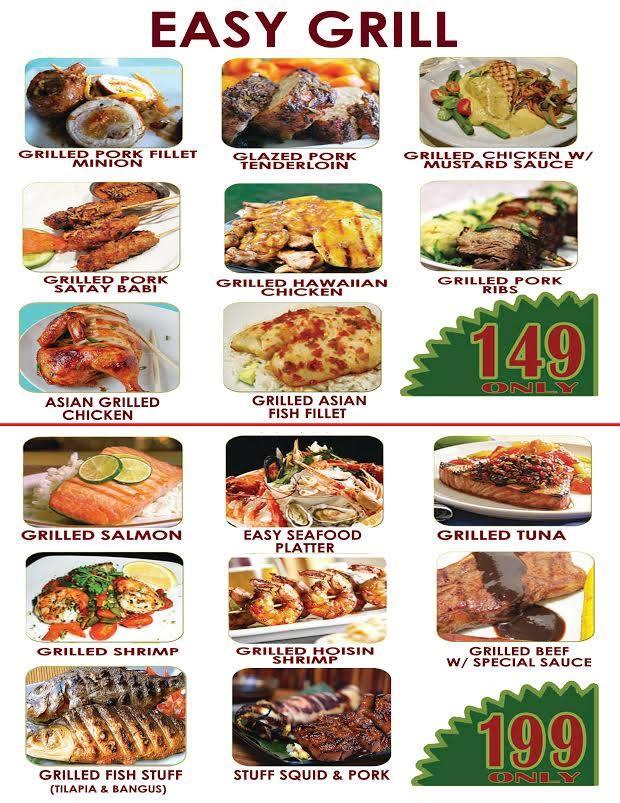 Menu at Ec Easy Diner Resto Bar & Grill, Lipa