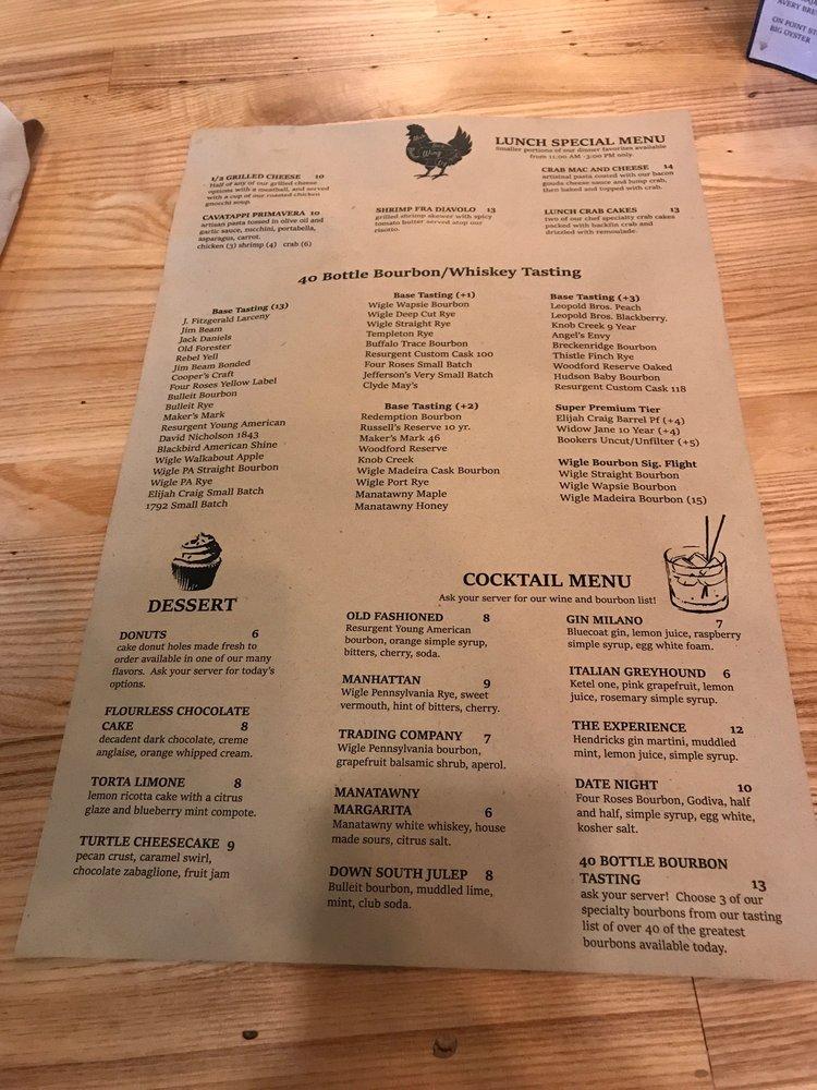 Menu at Grind pub & bar, Boyertown