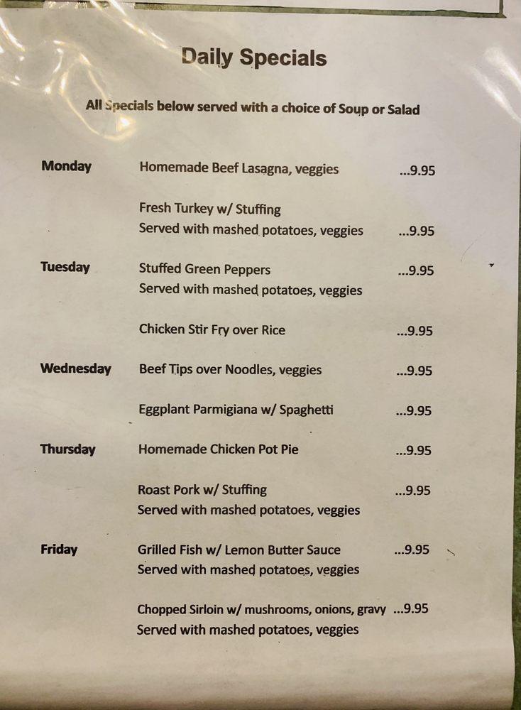 Menu at Mom's Place Restaurant, Tampa