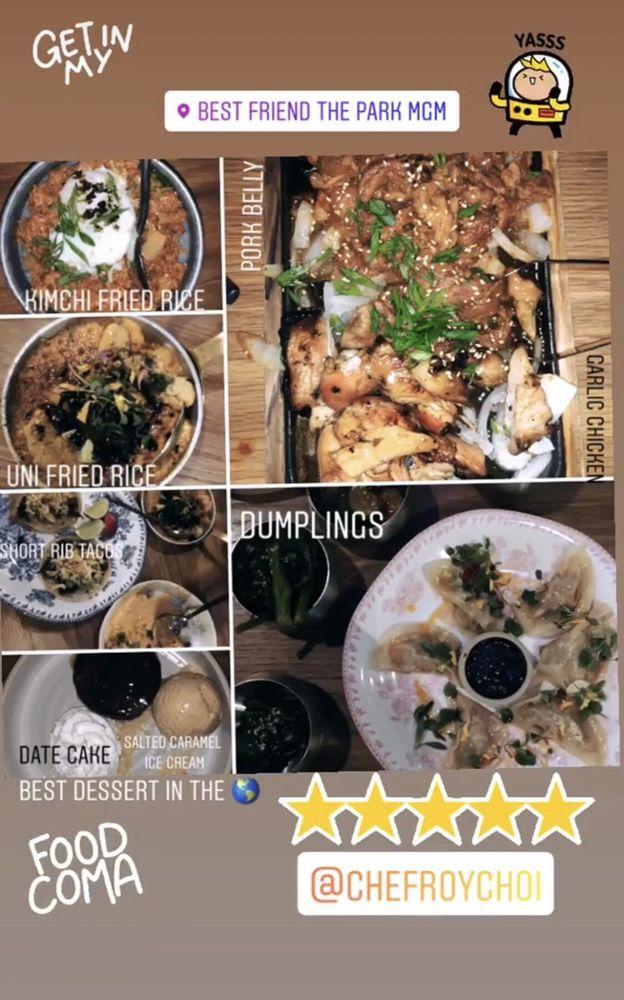 Menu at Best Friend restaurant, Las Vegas