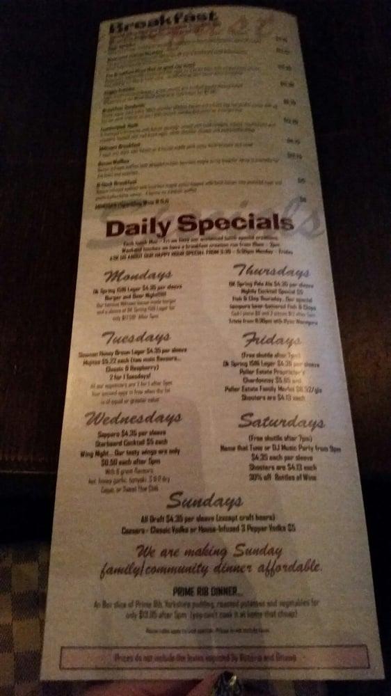 Menu at Milltown Bar & Grill, Richmond