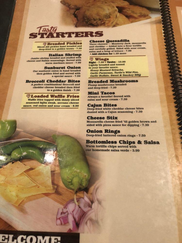 Menu at Turtles Tap pub & bar, Morris