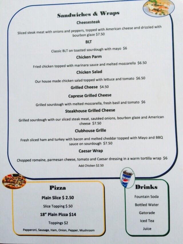 Menu at Fawn Lake Beach House pub & bar, USA