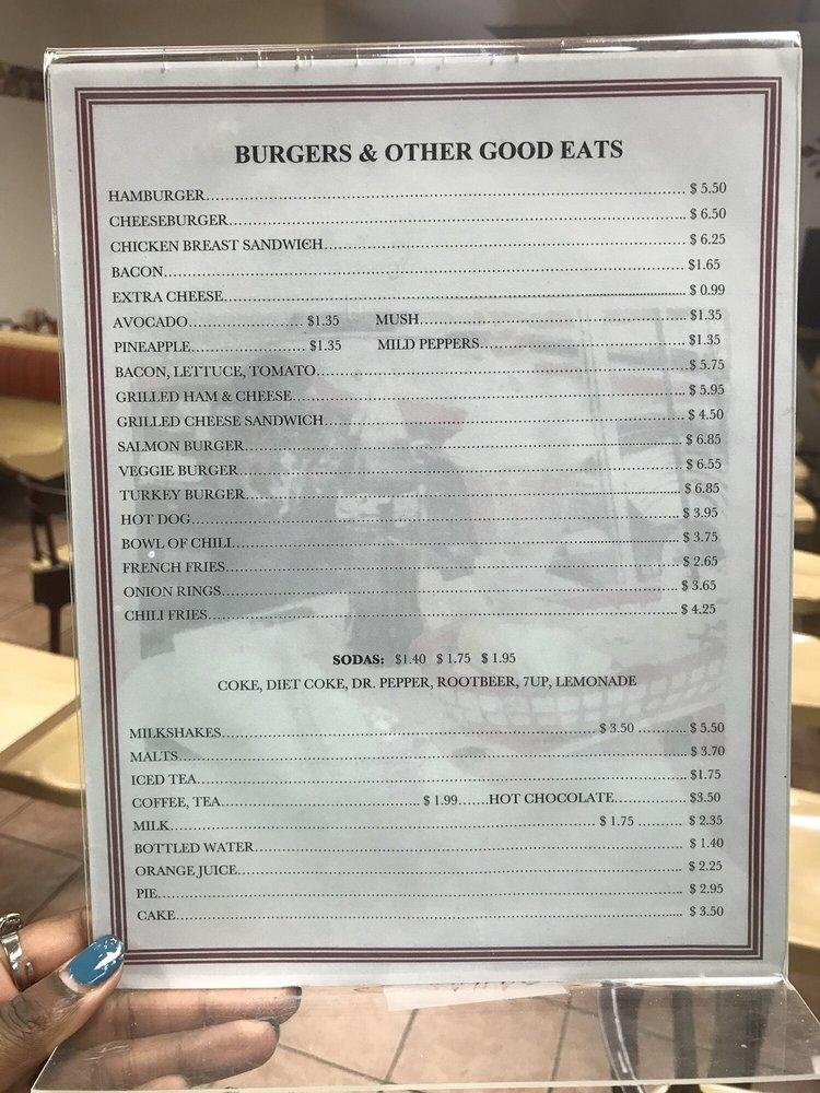 Menu at The Red Onion restaurant, Concord