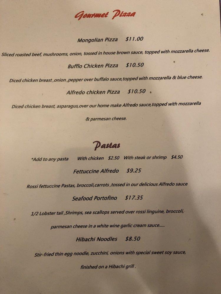 Menu at The Depot restaurant, Ironton