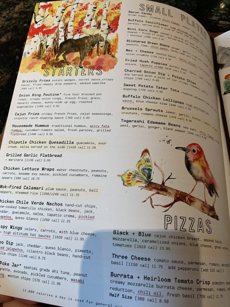 Menu at Lazy Dog Restaurant & Bar, Arlington