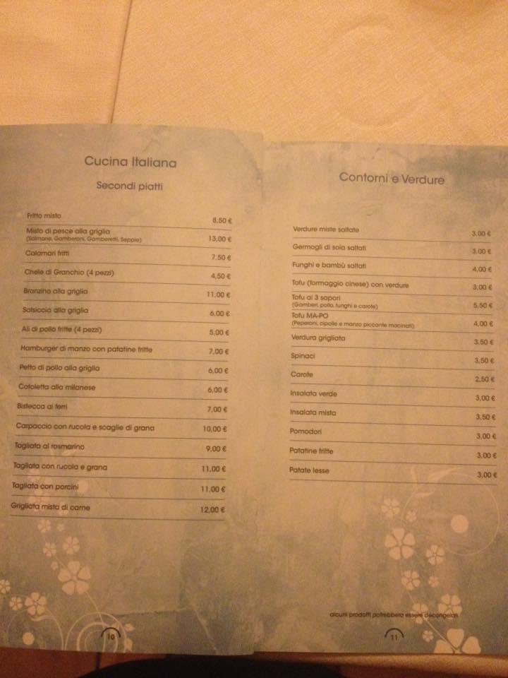 Menu at Santa Lucia pizzeria, Nerviano, Piazza Alessandro Manzoni 15