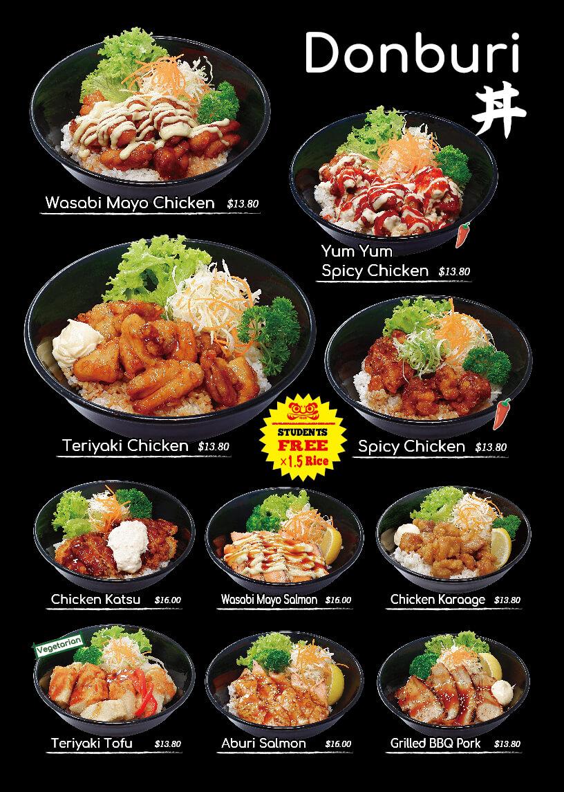 Carta de Kazu Restaurant, Wellington