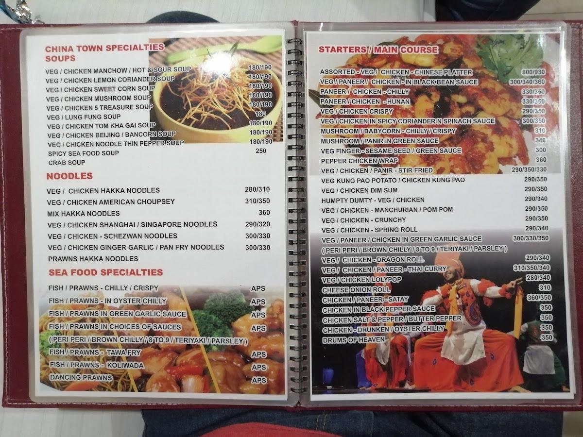 Menu at Pritam's Dhaba, Mumbai, Sasunavghar