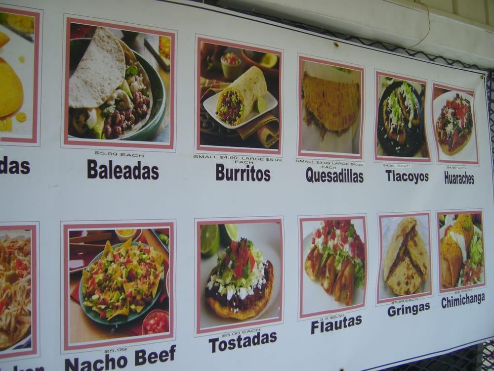 Menu at Antojitos las Delicias restaurant, Winston-Salem